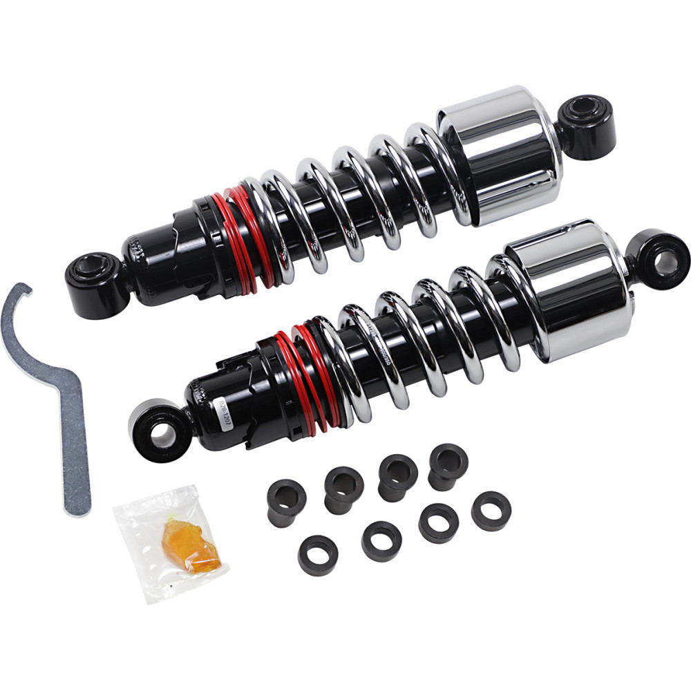 Burly Brand Slammer Plus Shocks - Chrome - FXD-BUR 1310-1971