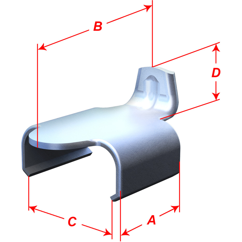Camso Guide Track Clips - 0.438" Clip Length - 10 Pack-CMS 1