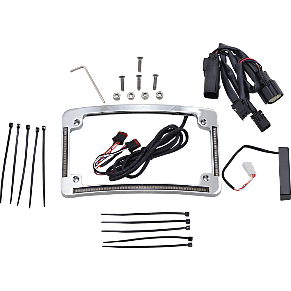 Custom Dynamics All in One License Plate Frame - Chrome-CD 2