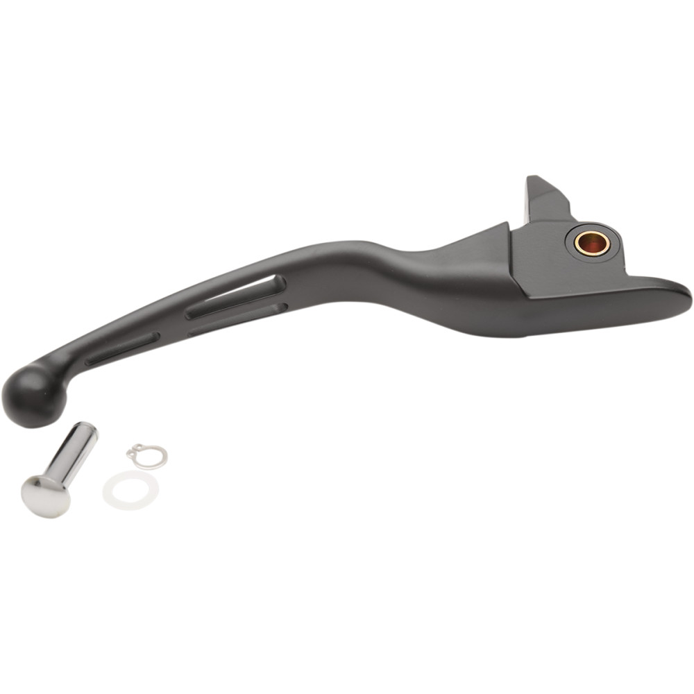 Drag Specialties Black Slotted Brake Lever-DS 0614-0808