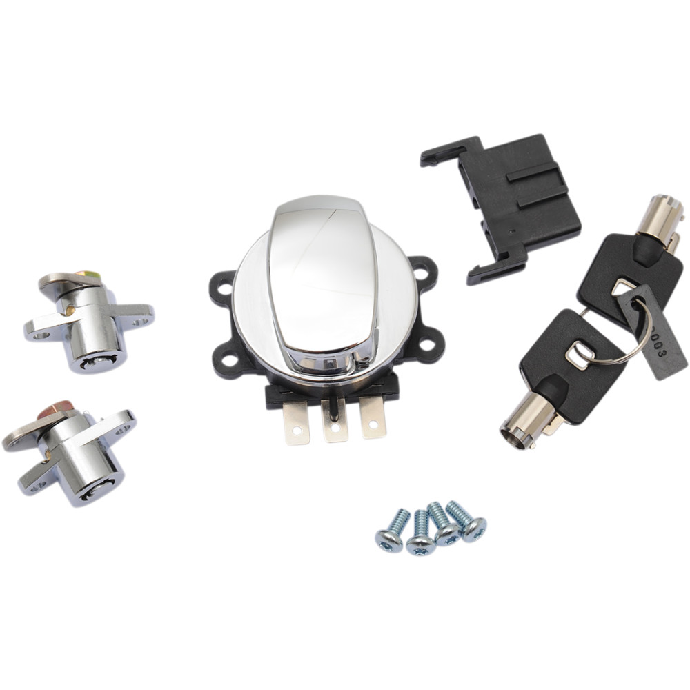 Drag Specialties Side Hinge Ignition Switch with Saddlebag L