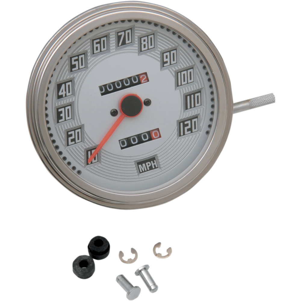 Drag Specialties 5" MPH FL-Style 2:1 Speedometer with Tach