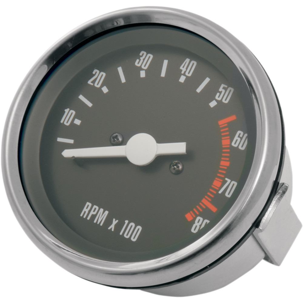 Drag Specialties OE Style Tachometer - Stainless Steel Bezel