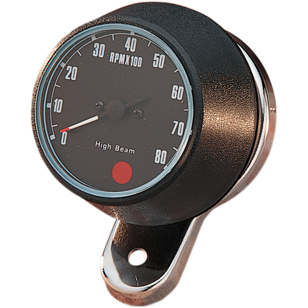 Drag Specialties 8000 RPM Mechanical Tachometer - Chromed Br