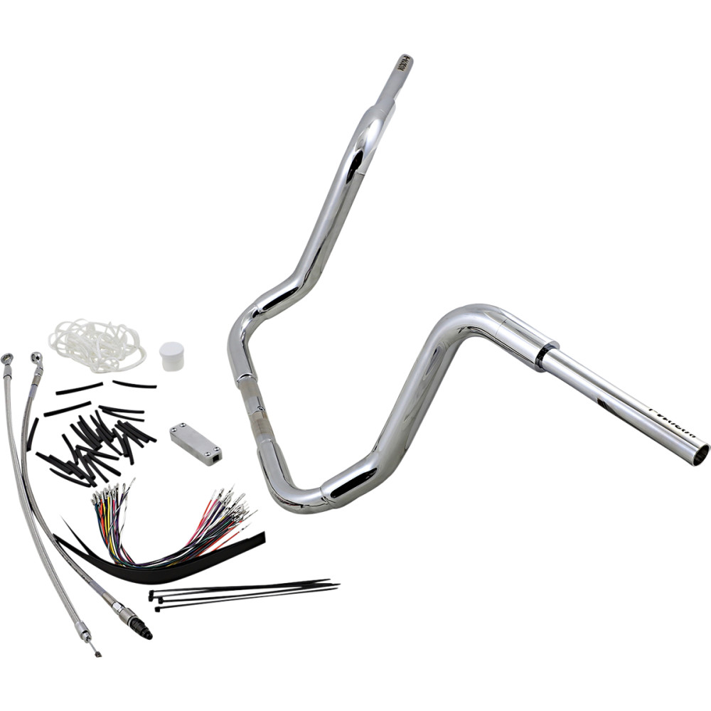 Fat Baggers 14" Chrome 1-1/2" Rounded Top Handlebar Kit-FBG