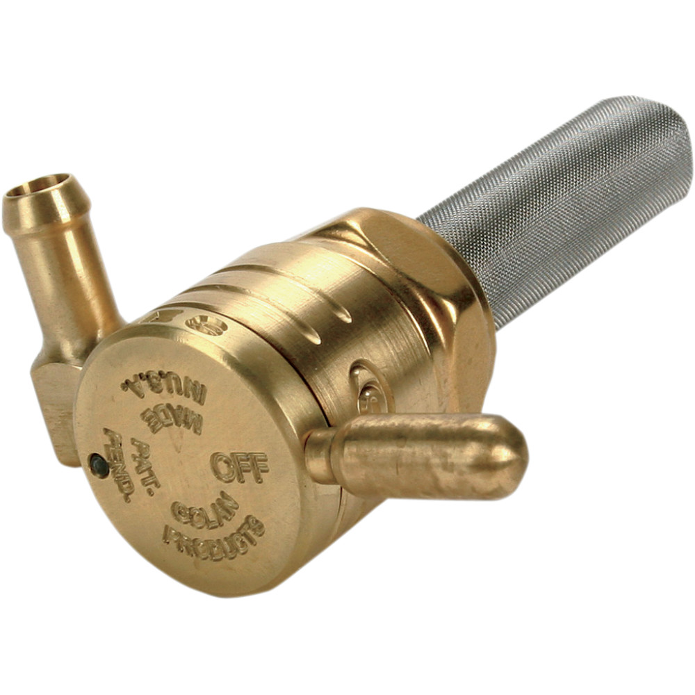 Golan Products Petcock - Raw Brass - 22mm - Forward-GLN 0705