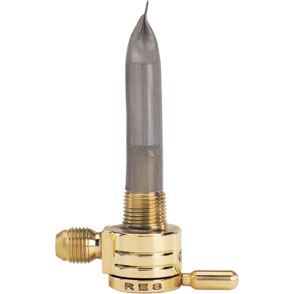 Golan Products Petcock - Raw Brass - 22mm - Straight-GLN 070
