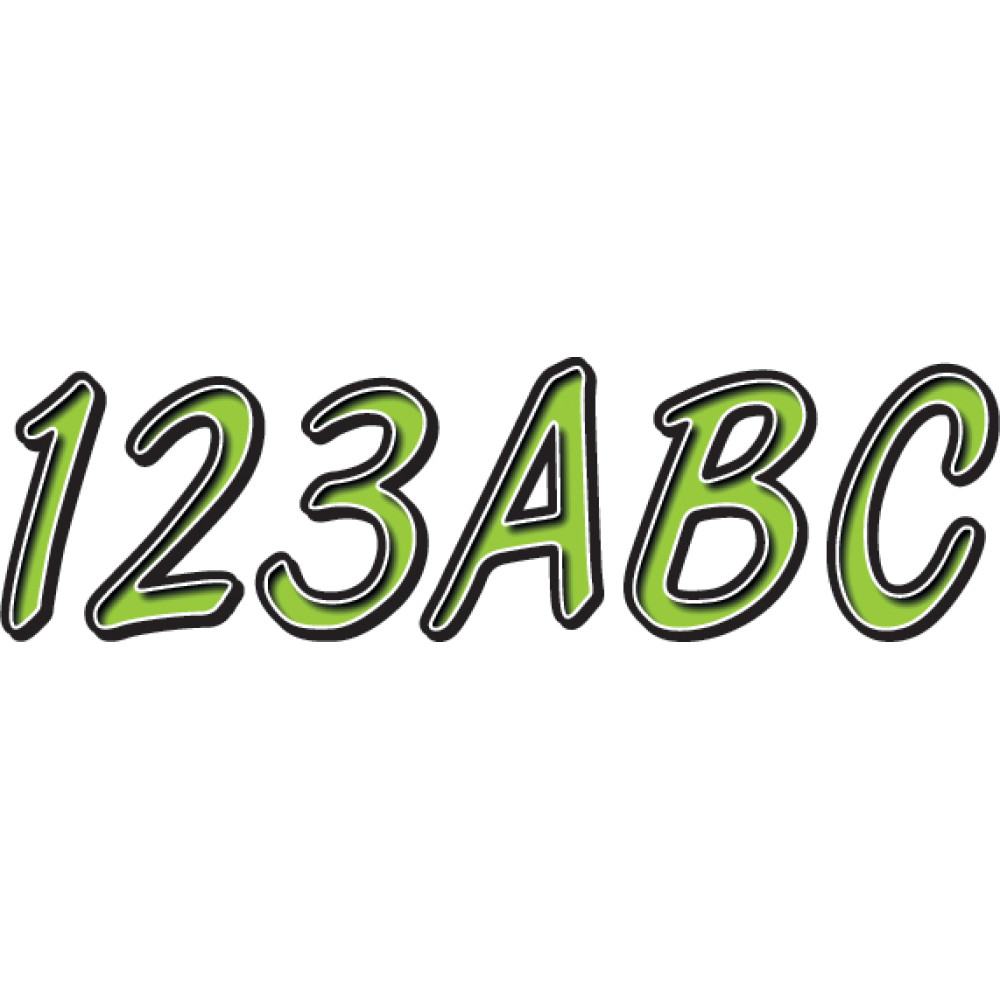 Hardline I.D. Sticker Kit - 400 Series - Kiwi/Black-HLN KIBK