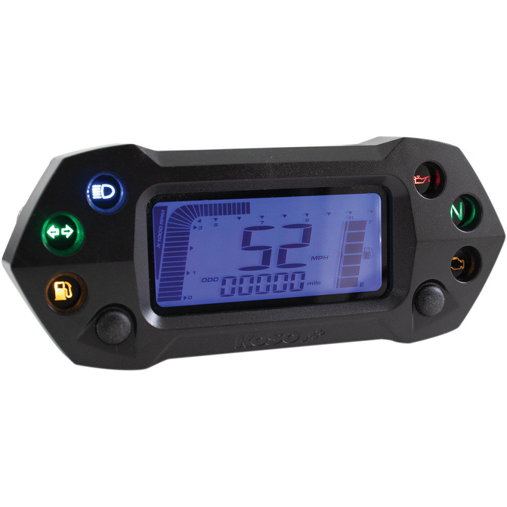 Koso North America DB-01R Speedometer - 2.125" W x 5.125" H