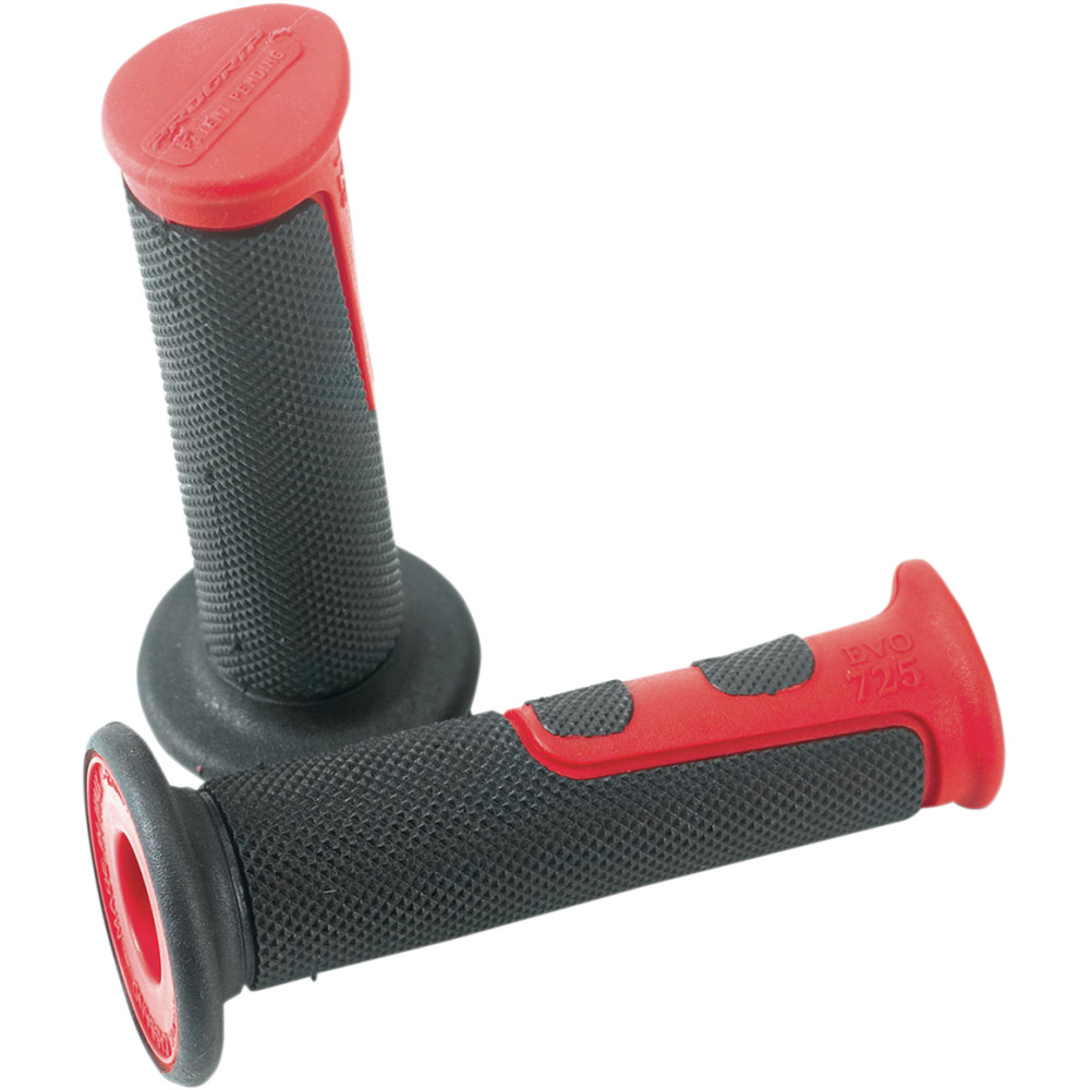 Pro Grip Red/Black 725 EVO Grips w/ Open Ends-PGP 0630-0088