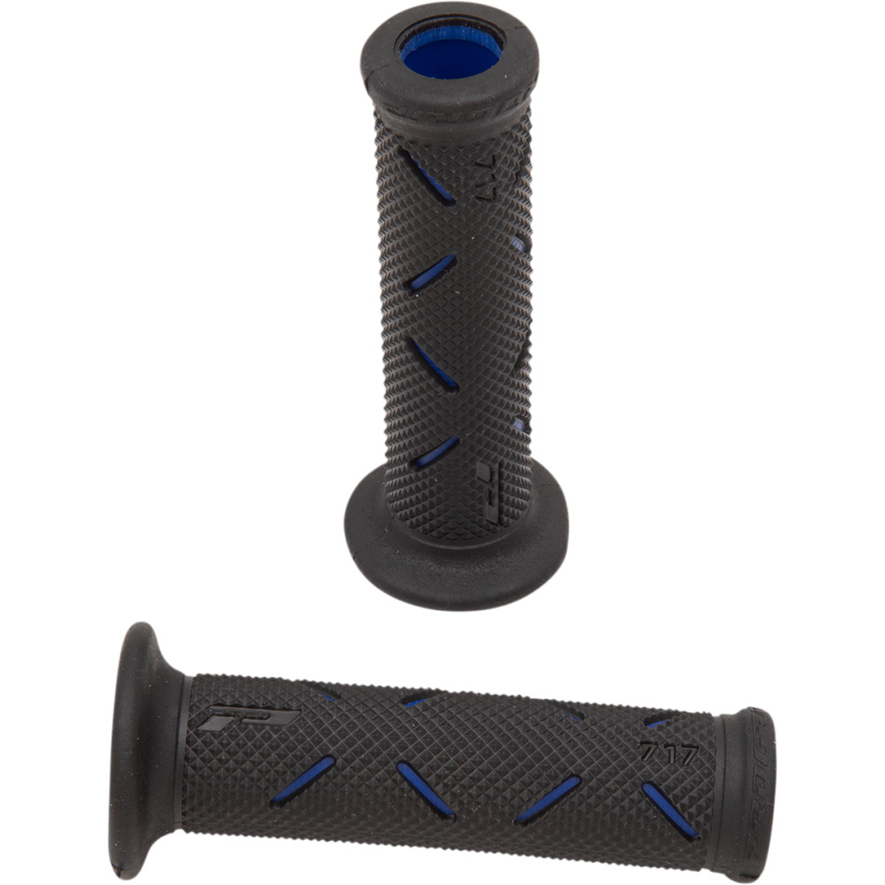 Pro Grip Blue/Black 717 Grips w/ Open Ends-PGP 0630-0215