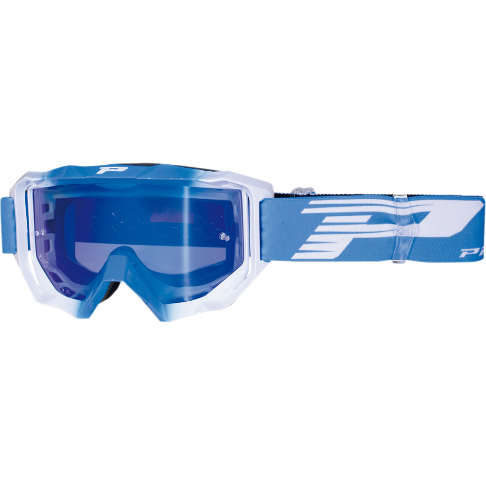 Pro Grip 3200FL Venom MX Goggles (Light Blue / White, Blue M