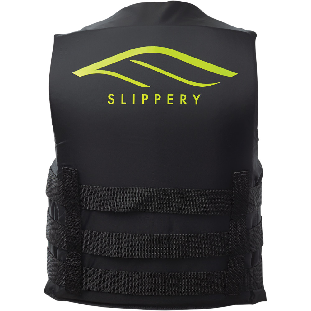 Slippery Hydro Nylon PFD Life Vest (Black / Yellow)-SLP 3240