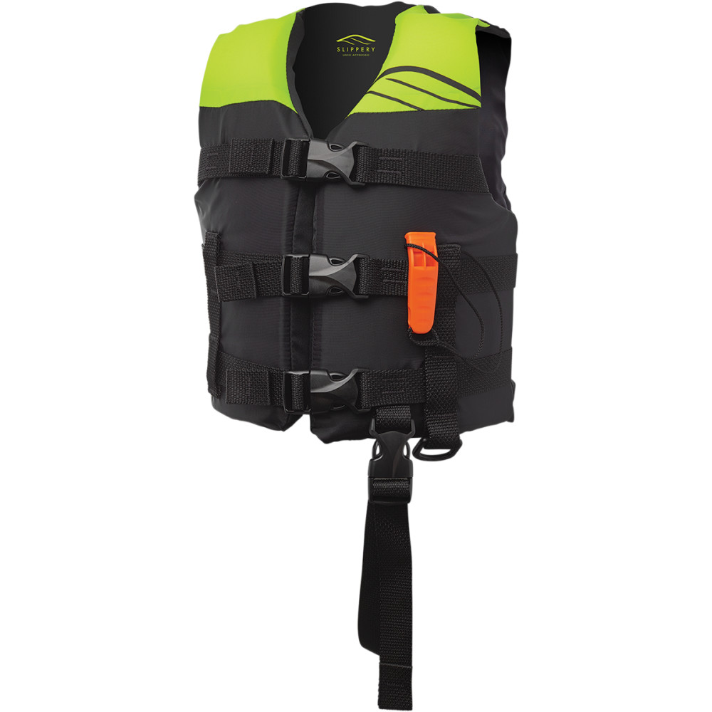 Slippery Child Hydro PFD Life Vest (Black / Neon Yellow)-SLP