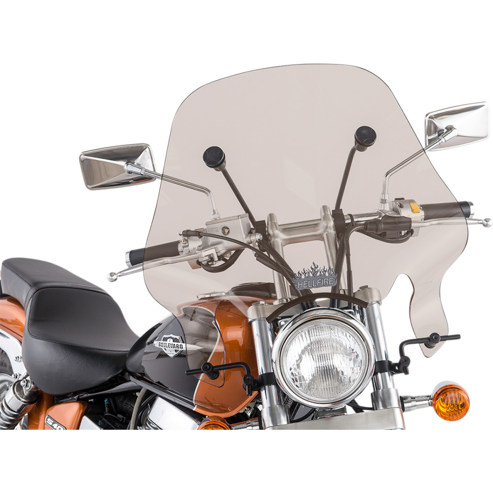 Slipstreamer SS-24 Hellfire Cruiser Windshield - 17" (Smoke)