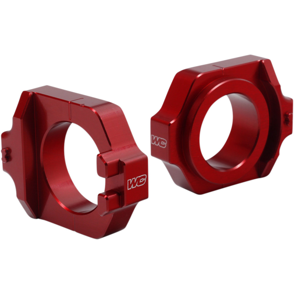 Works Connection Elite Axle Block - Red-WC 1231-1015
