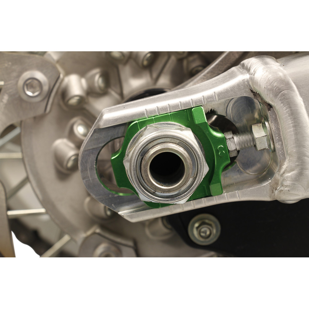 Works Connection Elite Axle Block - Green-WC 1231-1020