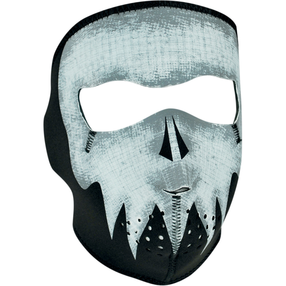 Zan Headgear Neoprene Full-Face Mask (Gray Skull - Black / W